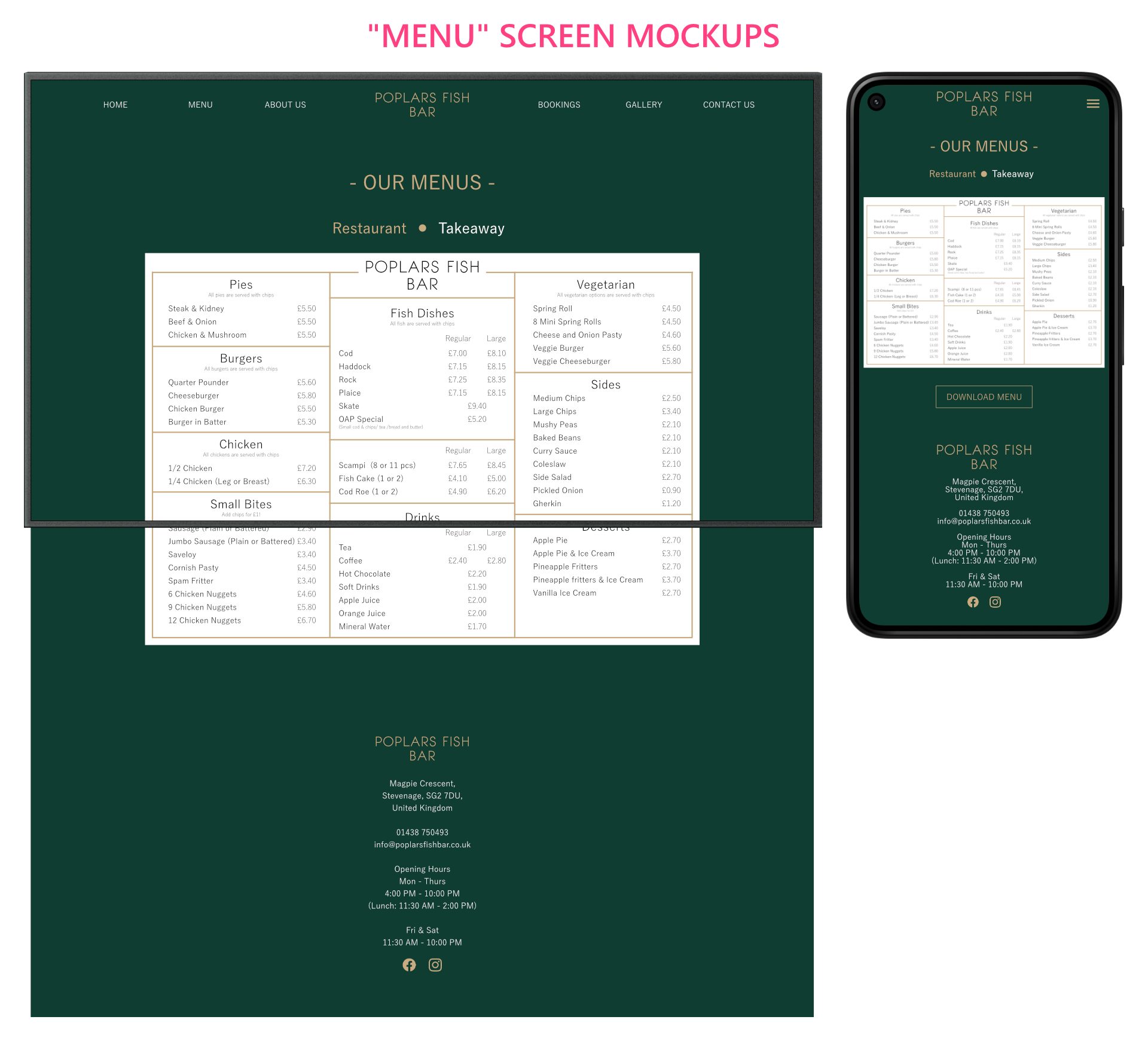 Calvin Ip - Restaurant Website Case Study